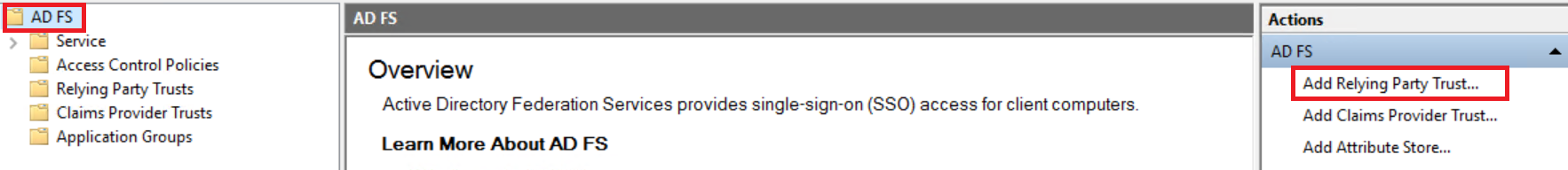 Configuring Service Provider Metadata in Microsoft ADFS